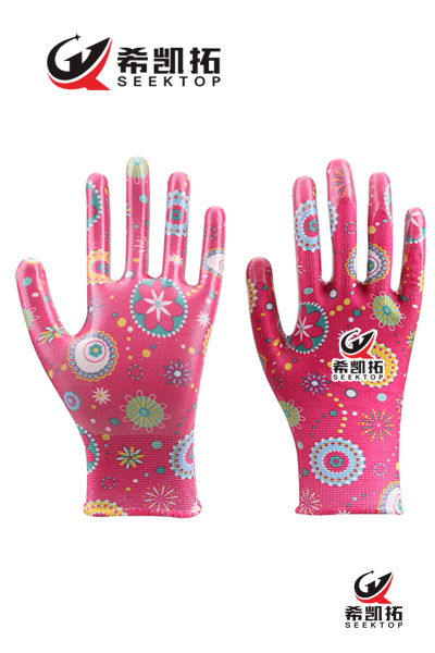 13G FLORAL PRINTED POLYESTER SHELL SMOOTH NITRILE COATED Product on ... 13G FLORAL PRINTED POLYESTER SHELL SMOOTH NITRILE COATED Product on ...